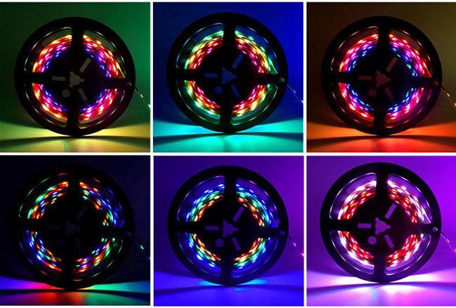 IP20 Non Waterproof 12V LED Strip Lights Color Changing 12V RGB LED ...