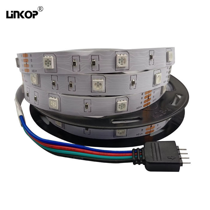12v Rgb Led Strip Lights Smd 5050 Non Waterproof IP20 Color Changing ...