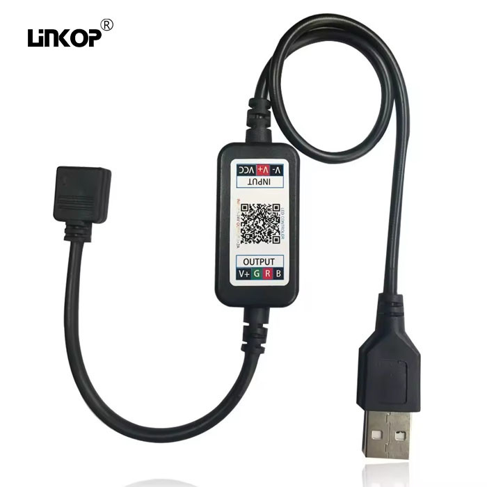 5v USB RGB Bluetooth Controller Controllo musicale intelligente RGB ...